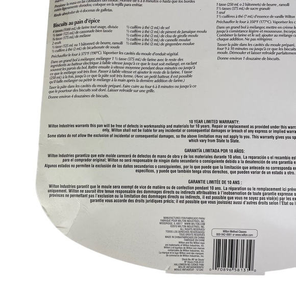 Wilton | Kitchen | Nwt Wilton Halloween Cavity Cookie Pan Bat Cat Ghost ...